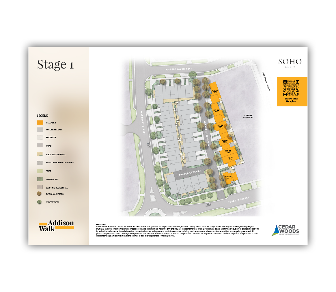 Addison Walk Stage Plan